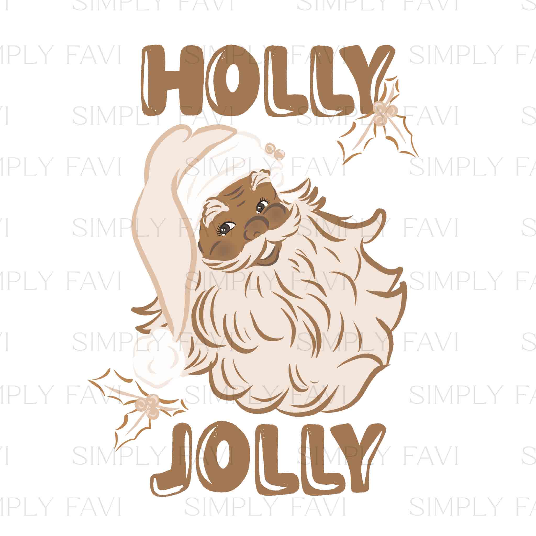 Holly Jolly Muted (set of 3) PNG – Simply Favi