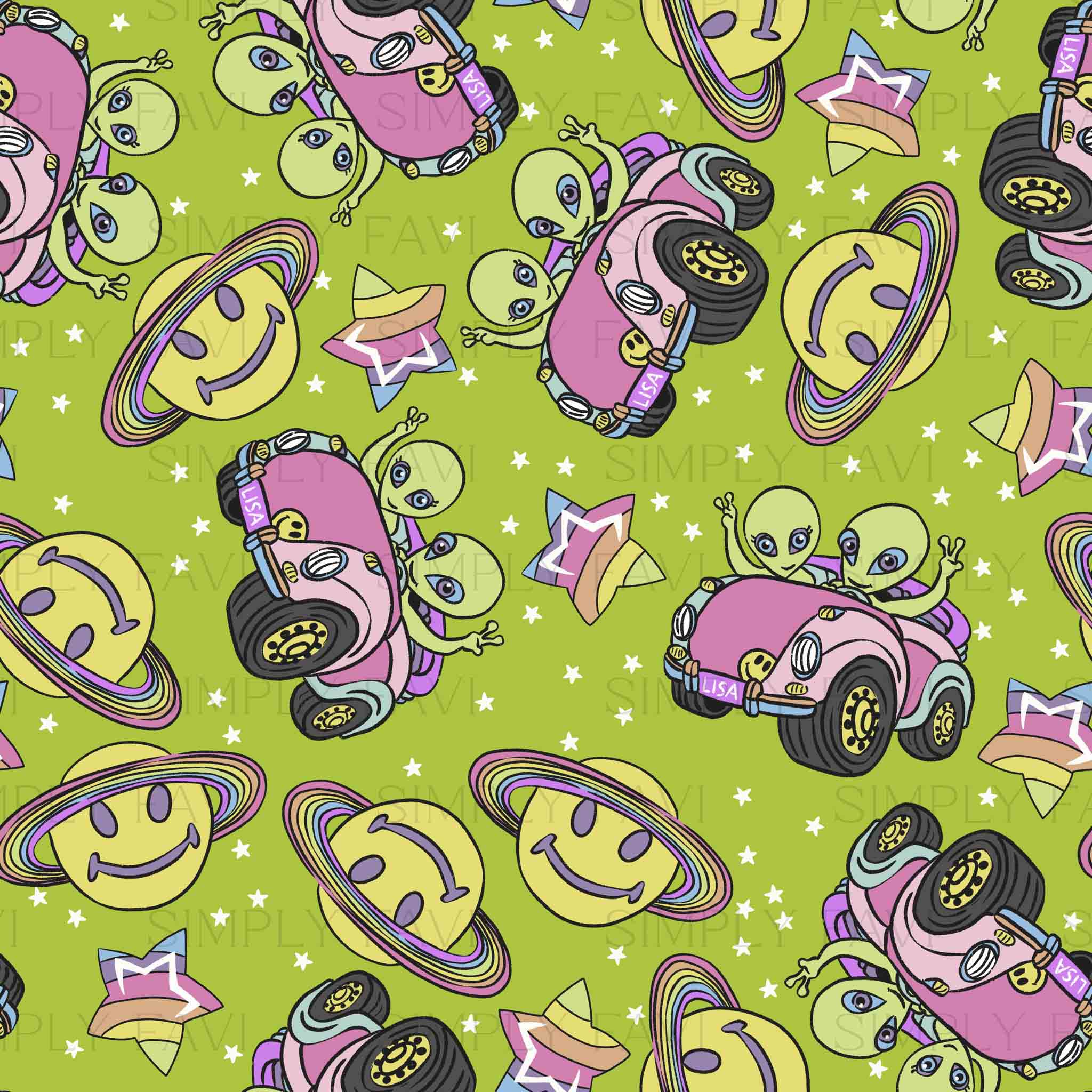 Miss Lisa - Alien (set of 6) – Simply Favi